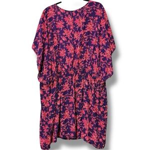 Lands' End | Dresses | Lands End Xlxxl Purple Pink Floral Shift Dress ...